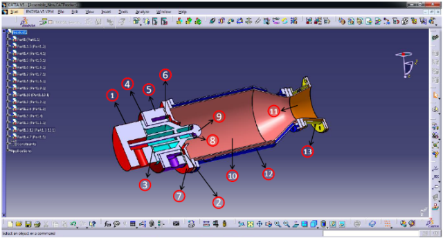 طراحی انژکتور پینتلی (Pintle Injector) - شرکت مهندسی رستا فن یار